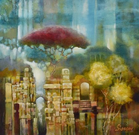 Spiritual, Mystical Mixed Media Paintings by Stan Sisson I Artsy Shark