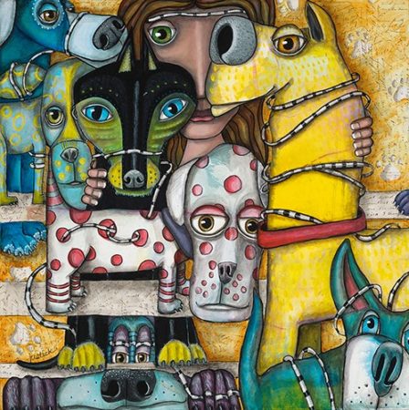 Whimsical, Joy-Filled Pet Paintings by Jennifer Steck I Artsy Shark