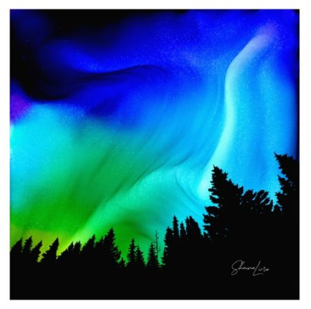 Vivid Ink and Fire Landscape Paintings by Shauna Liora I Artsy Shark