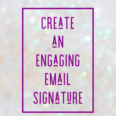 Create a Customized Email Signature | Artsy Shark