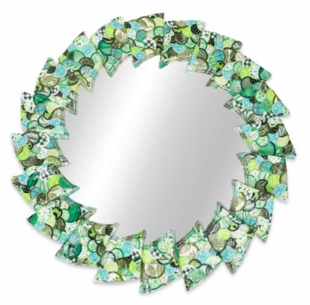 Colorful Papier-mache Mirrors by Tuesday Winslow I Artsy Shark