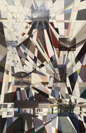 Complex Abstract Architectural Paintings by E. Bruce Phillips I Artsy Shark