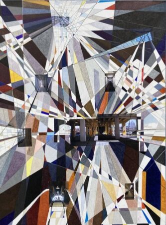 Complex Abstract Architectural Paintings by E. Bruce Phillips I Artsy Shark