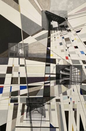 Complex Abstract Architectural Paintings by E. Bruce Phillips I Artsy Shark