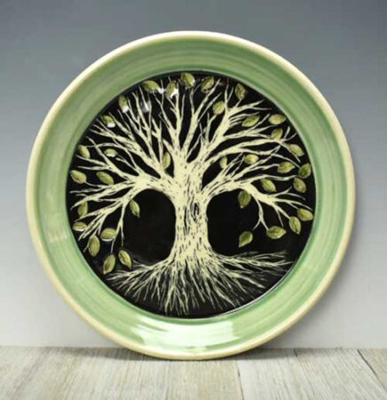 Nature Inspired Sgraffito Stoneware Mugs and Plates I Dani Montoya