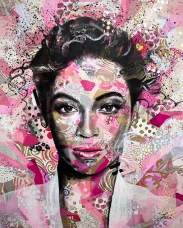 Expressive Mixed Media Portraits by Zabé I Artsy Shark