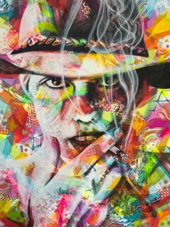 Expressive Mixed Media Portraits by Zabé I Artsy Shark