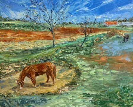 Textural Landscape Paintings by Gale Suver I Artsy Shark