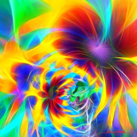 Vibrant Abstract Art by William John Costello I Artsy Shark