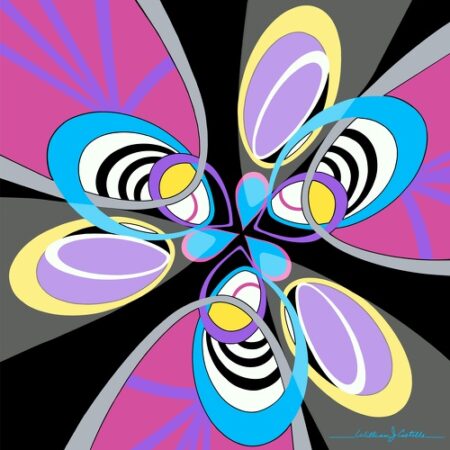 Vibrant Abstract Art by William John Costello I Artsy Shark
